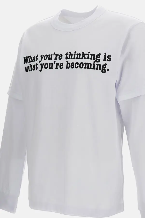 Sacai Long-sleeve Sweater With Print