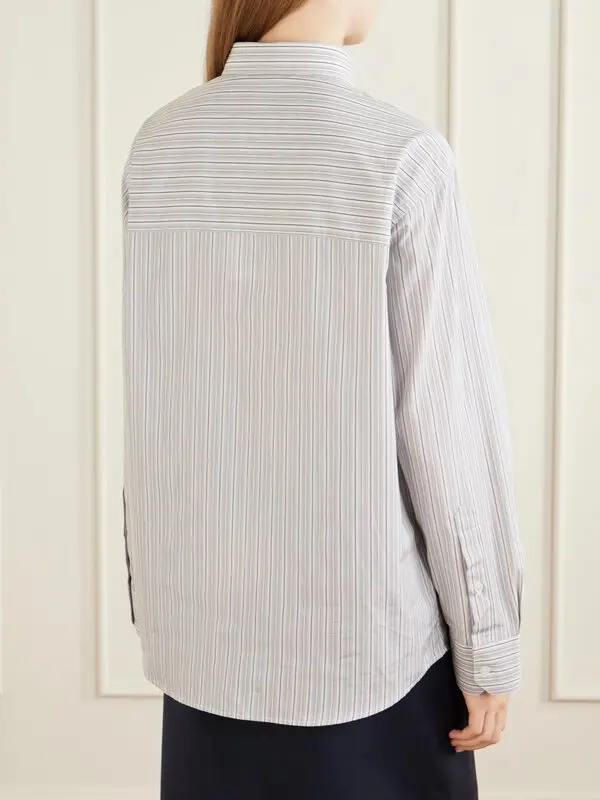 RÓHE Striped Cotton-poplin Shirt