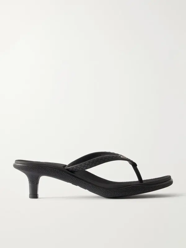 BLOUMME Arc 40 Rubber Thong Sandals - Black