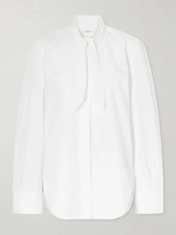 Givenchy Tie-detailed Cotton Shirt