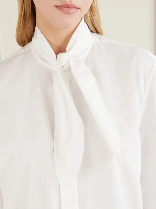 Givenchy Tie-detailed Cotton Shirt