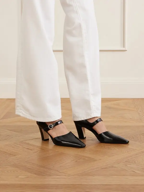 AeydĒ Isidora 75 Calf-leather Mary Jane Pumps - Black