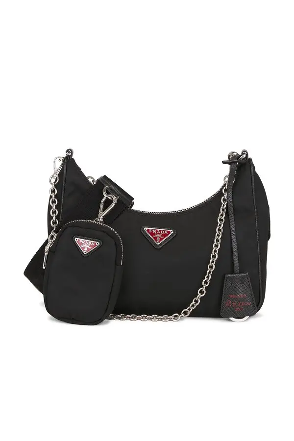 Prada Re-edition 2005 Re-nylon Shoulder Bag - Black