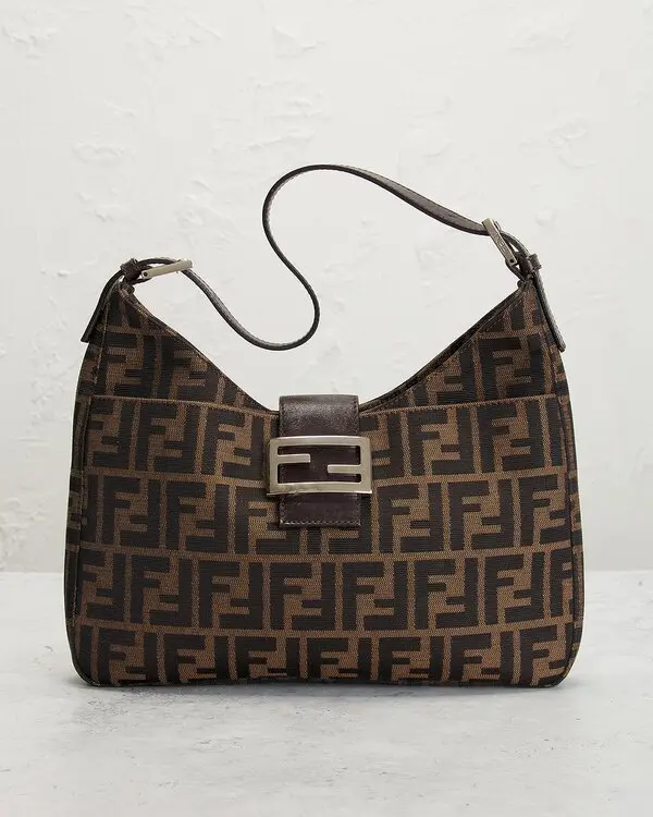 FWRD RENEW Fendi Zucca Shoulder Bag