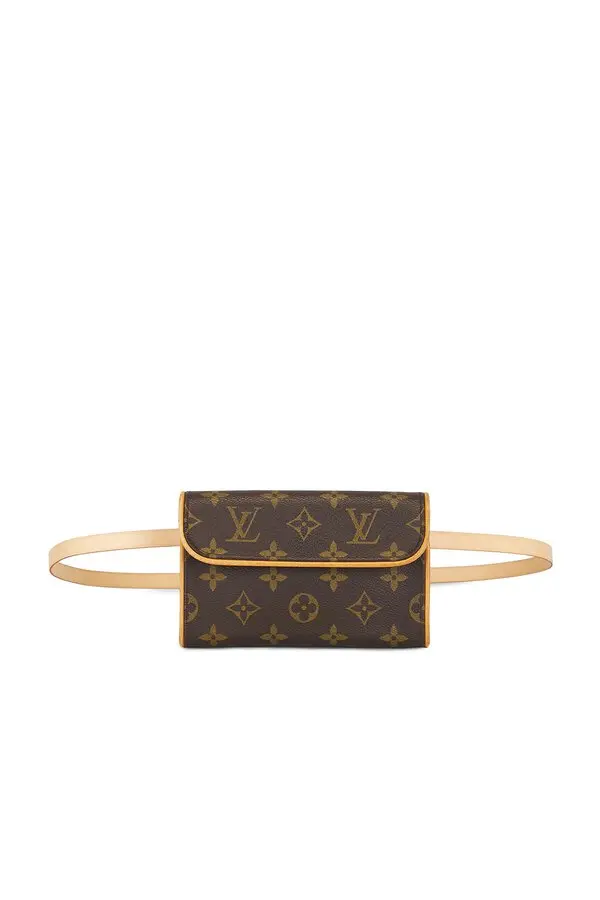 LOUIS VUITTON Monogram Florentine Pochette Belt Bag - Brown