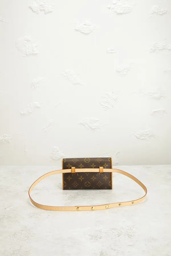 LOUIS VUITTON Monogram Florentine Pochette Belt Bag - Brown