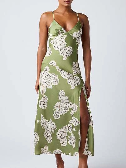 Victoria's Secret Lulus Caretta Midi Slip Dress - Green