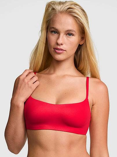Pink Marshmallow Lightly Lined Wireless Comfy Bra - Print