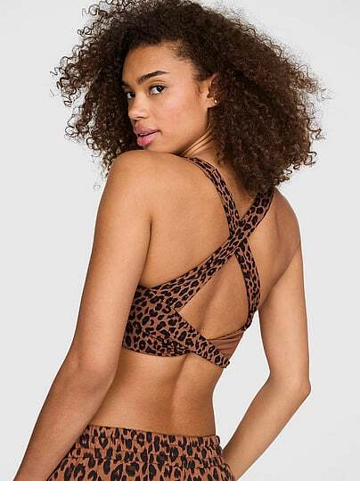 Pink Relay™ Twist-back Bra - Print