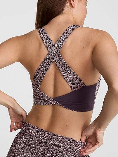 Pink Relay™ Twist-back Bra - Print