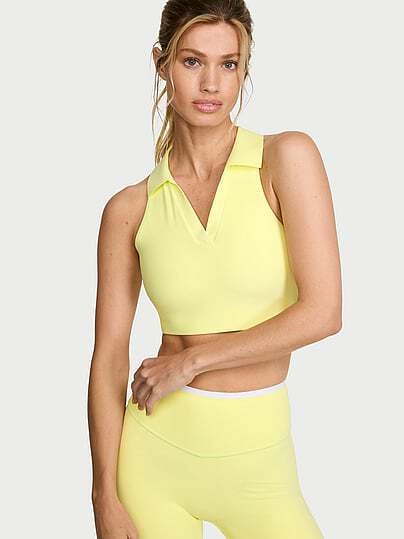 Victoria's Secret Vsx Racketcool™ Collared Bra Top - Green