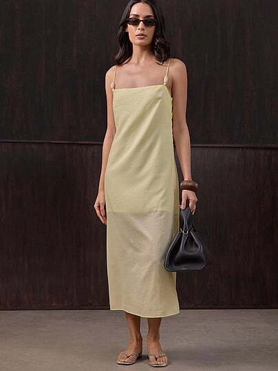 Victoria's Secret Summer Away Vesna Dress - Yellow