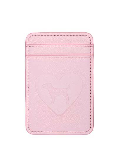 Pink Adhesive Stick-on Card Holder - Pink