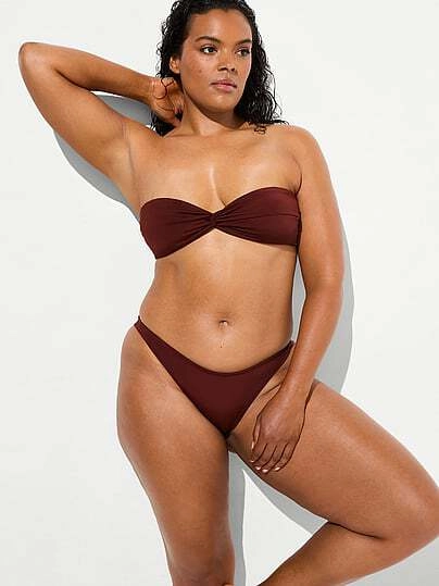 Victoria's Secret Twist Bandeau Bikini Top - Red