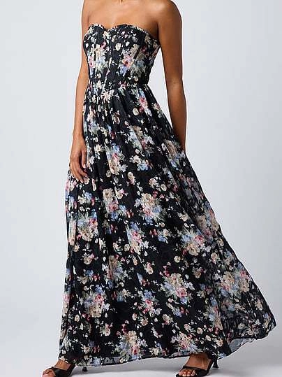 Victoria's Secret Lulus Remi Corset Maxi Dress