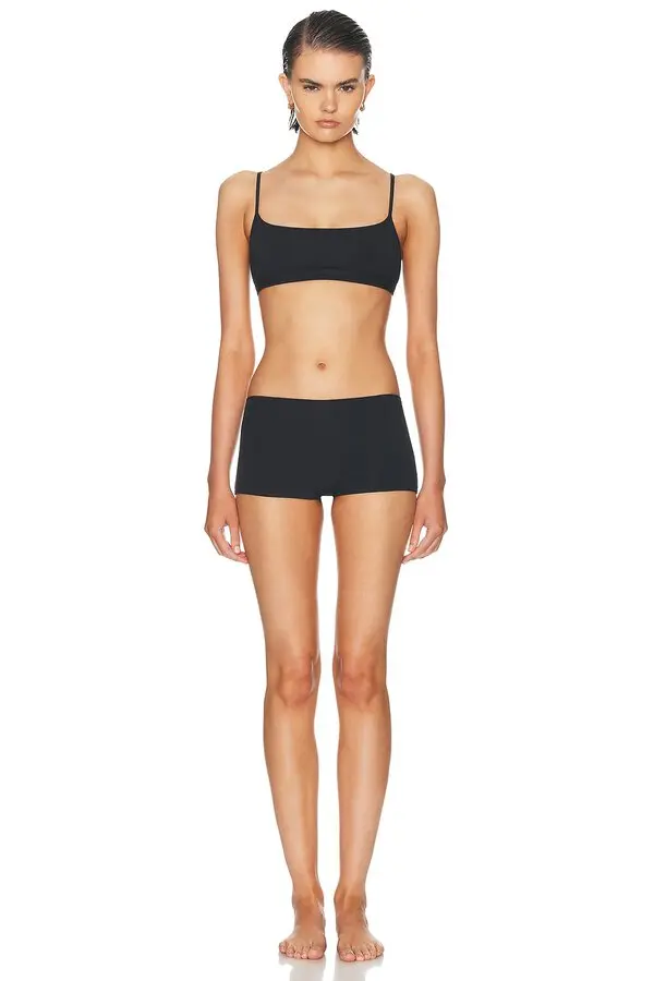 SKIMS Everybody Cotton Boyshort - Onyx