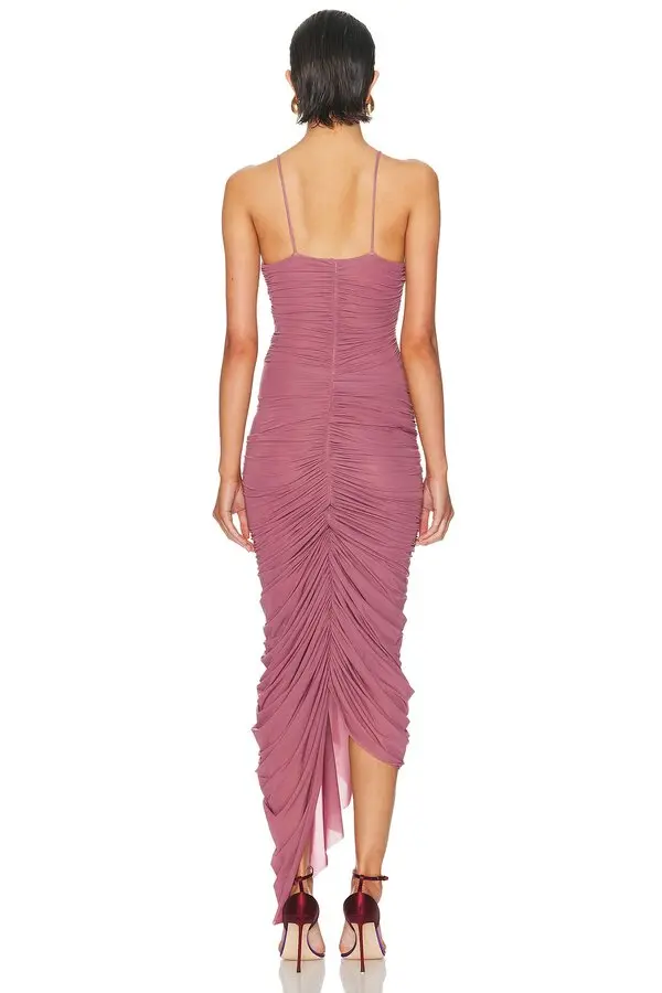MAYGEL CORONEL Ruched Asymmetrical Jersey Dress