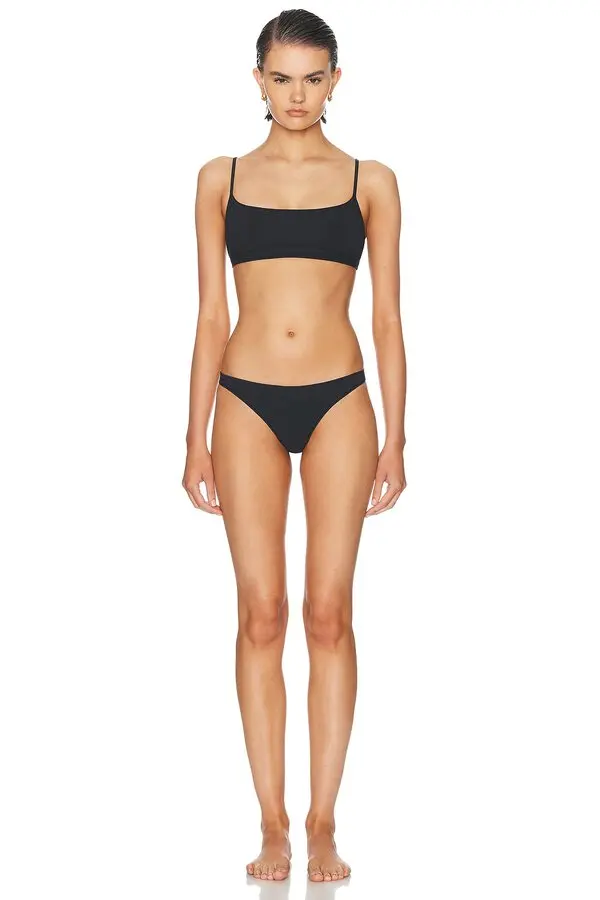 SKIMS Everybody Cotton Thong - Onyx
