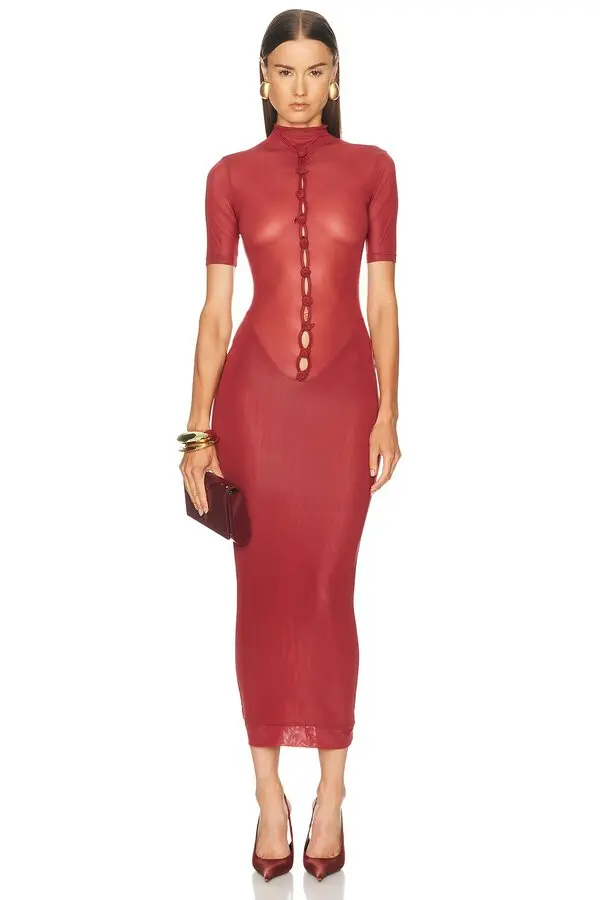 MAYGEL CORONEL Icon Dress - Merlot