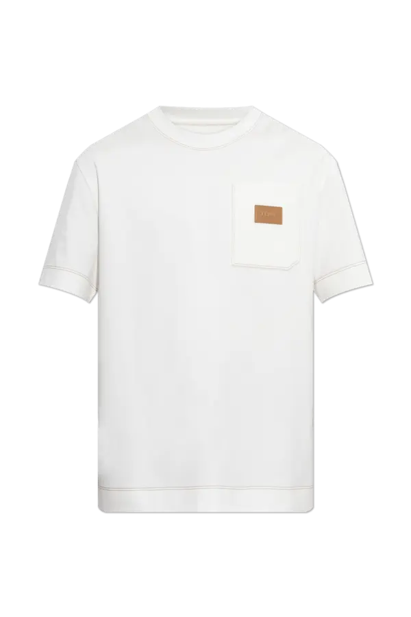 Fendi T-shirt With Logo - White