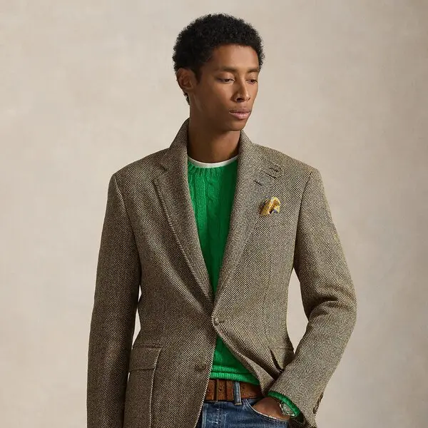 Ralph Lauren The Rl67 Linen-blend Herringbone Jacket