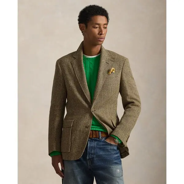 Ralph Lauren The Rl67 Linen-blend Herringbone Jacket