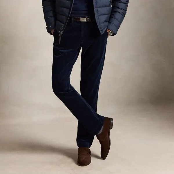 Ralph Lauren Bedford Straight Fit Corduroy Pant - Aviator Navy