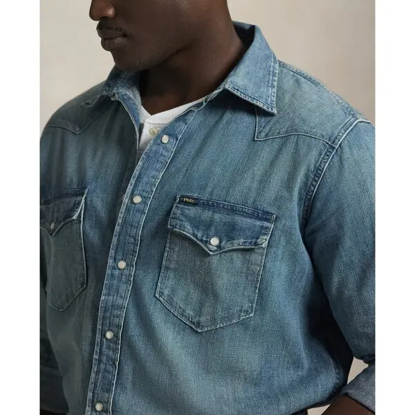 Ralph Lauren Indigo Twill Western Shirt
