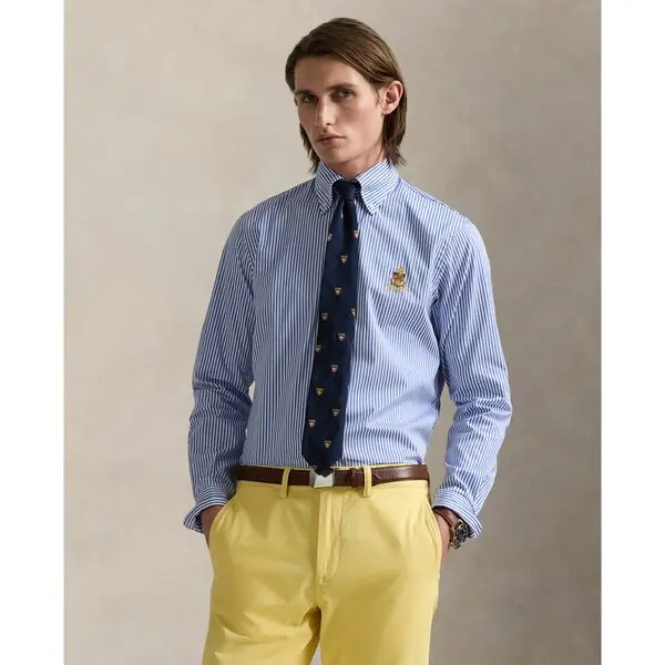 Ralph Lauren Classic Fit Crest Striped Poplin Shirt