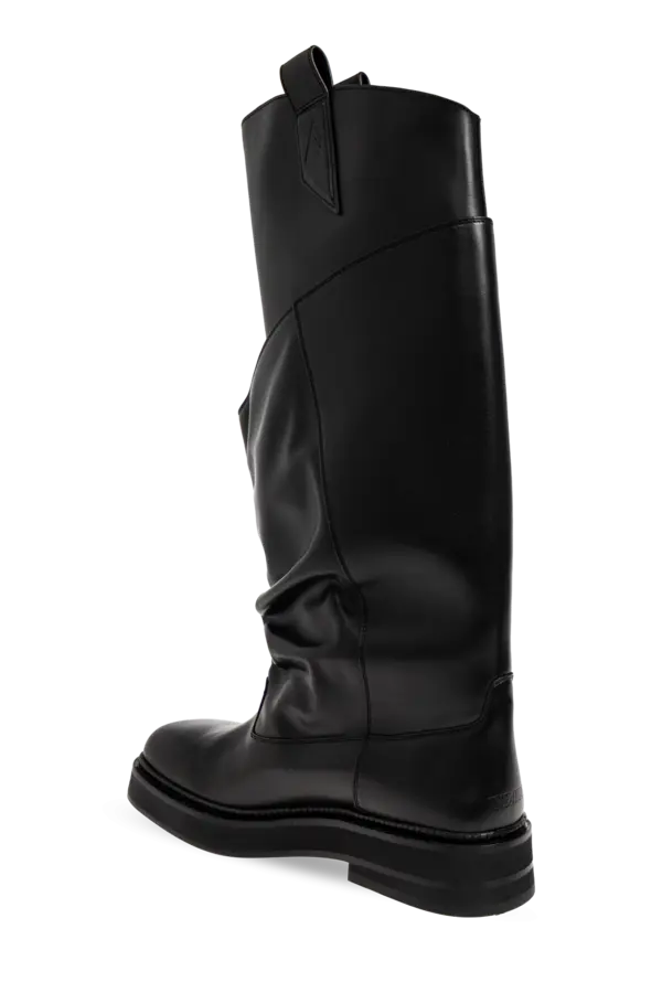 Attico New Robin Passeggiata" Knee-high Platform Boots - Black
