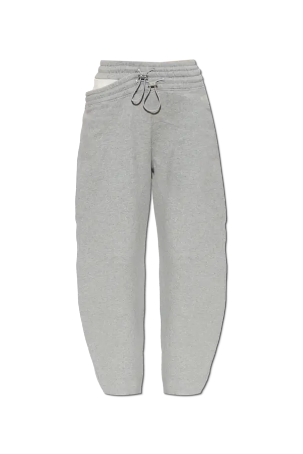 Attico Sweatpants With A Slit