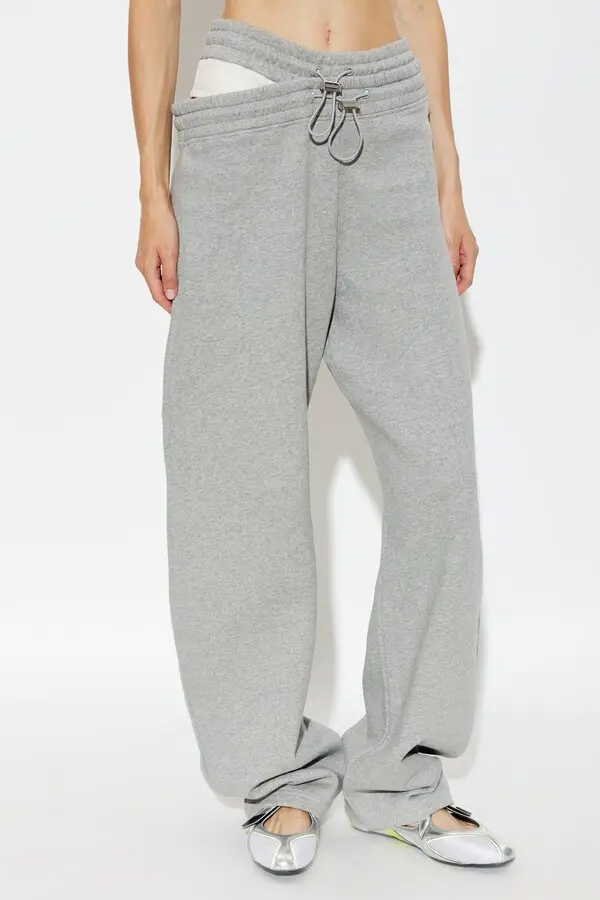 Attico Sweatpants With A Slit