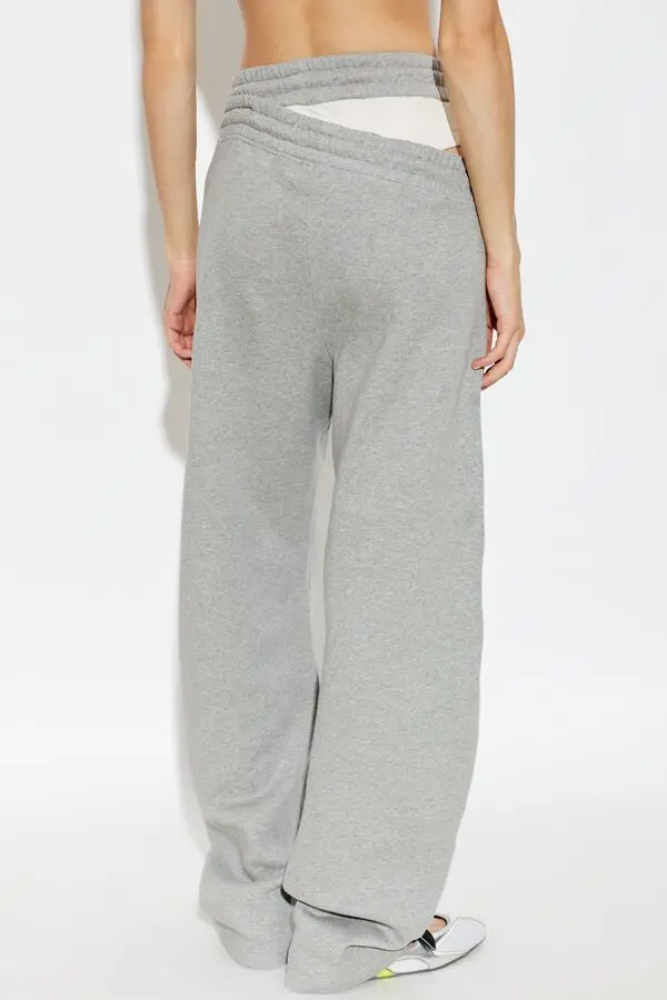 Attico Sweatpants With A Slit