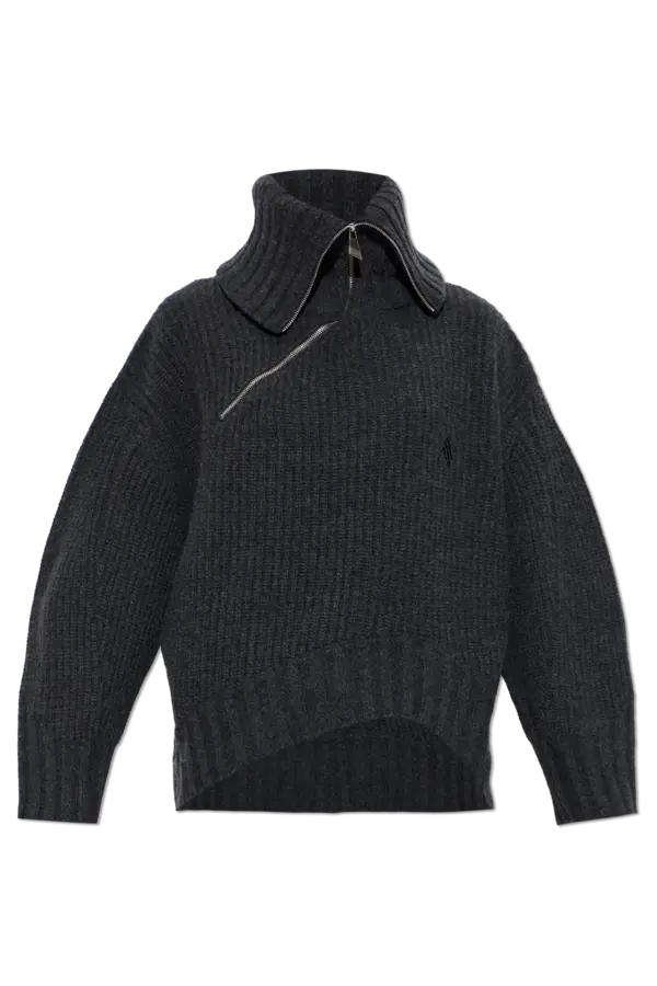 Attico Wool Turtleneck - Grey