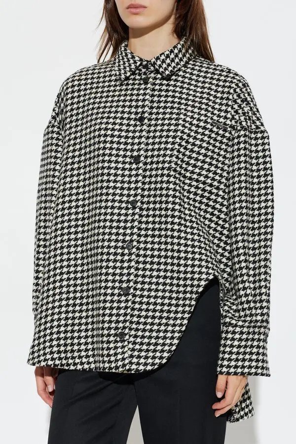 Attico Shirt With Houndstooth Pattern