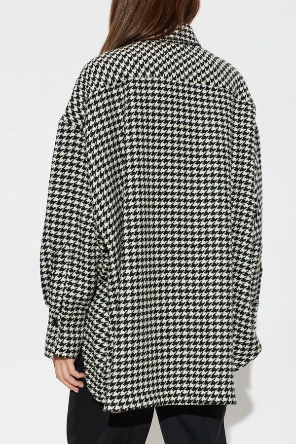 Attico Shirt With Houndstooth Pattern