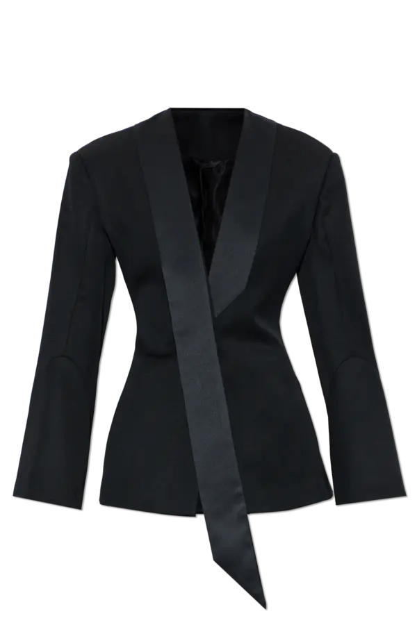 Attico Blazer With Satin Shawl