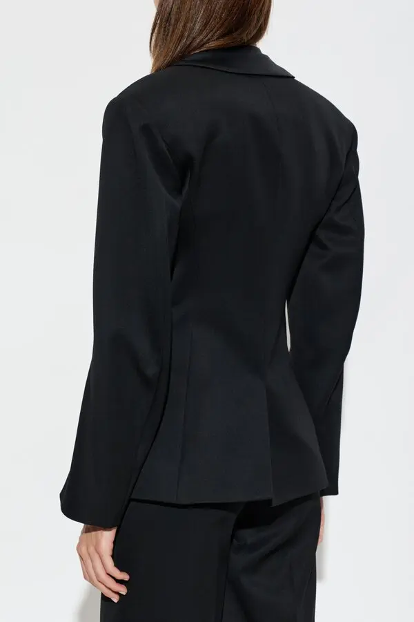 Attico Blazer With Satin Shawl
