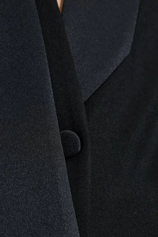 Attico Blazer With Satin Shawl