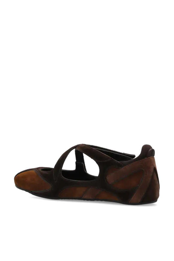 Attico Floor 01' Suede Ballerina Flats