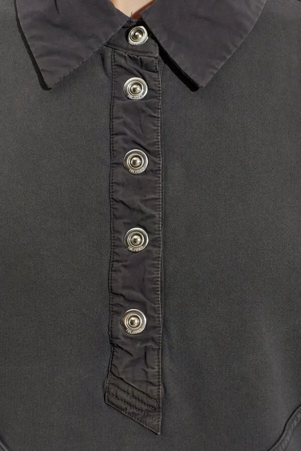 Attico Oversize' Long Sleeve Polo