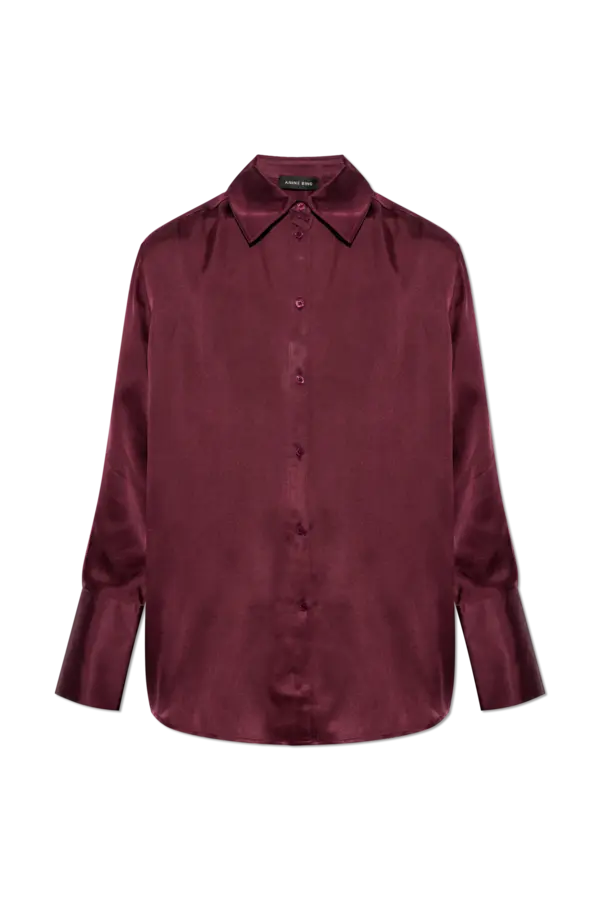 ANINE BING Bridget" Shirt - Burgundy