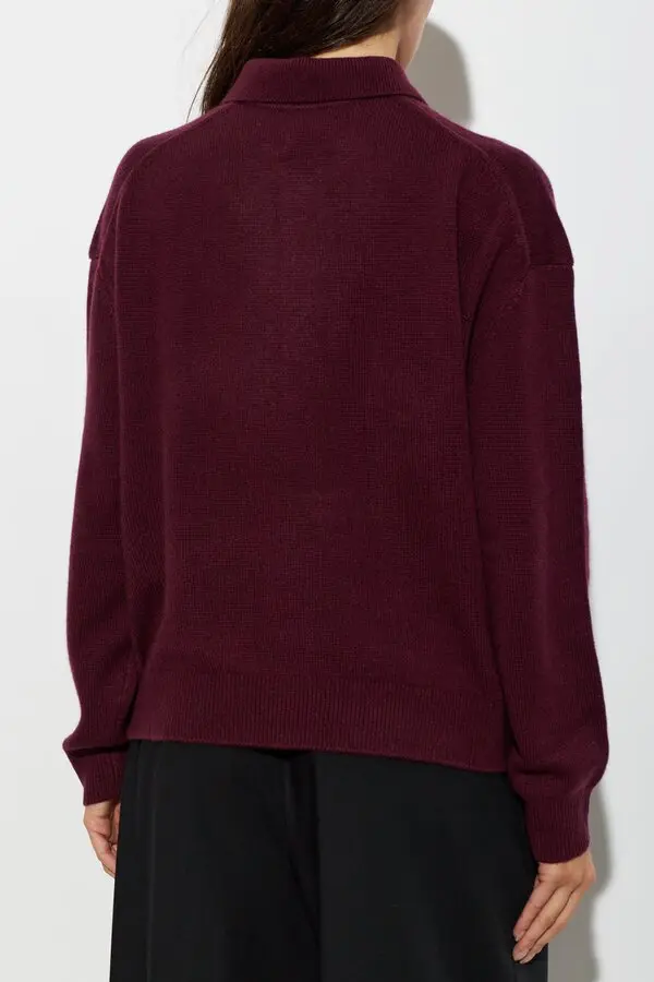 ANINE BING Cashmere Polo Sweater