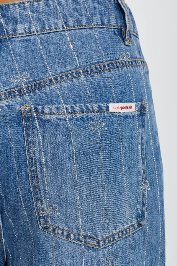 SELF-PORTRAIT Jeans With Shimmering Sequins