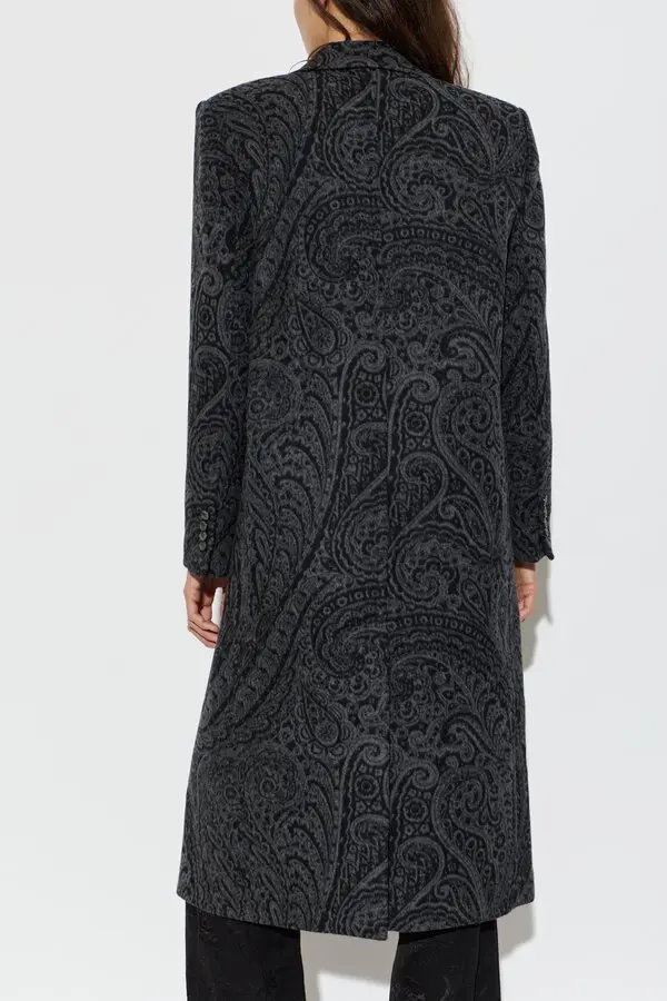 Etro Double-breasted Wool Coat
