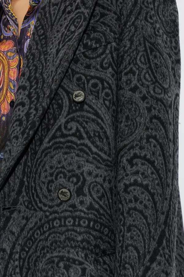 Etro Double-breasted Wool Coat