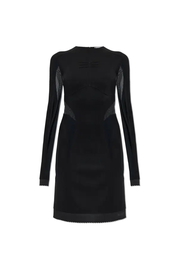 Attico Fitted Mini Dress With Sheer Inserts