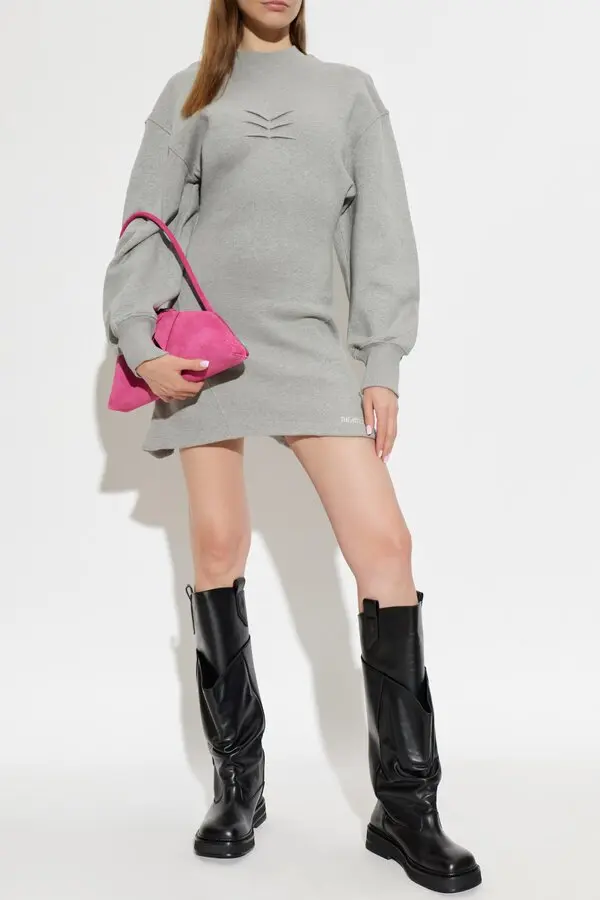 Attico Oversized Sweatshirt Dress With Darts