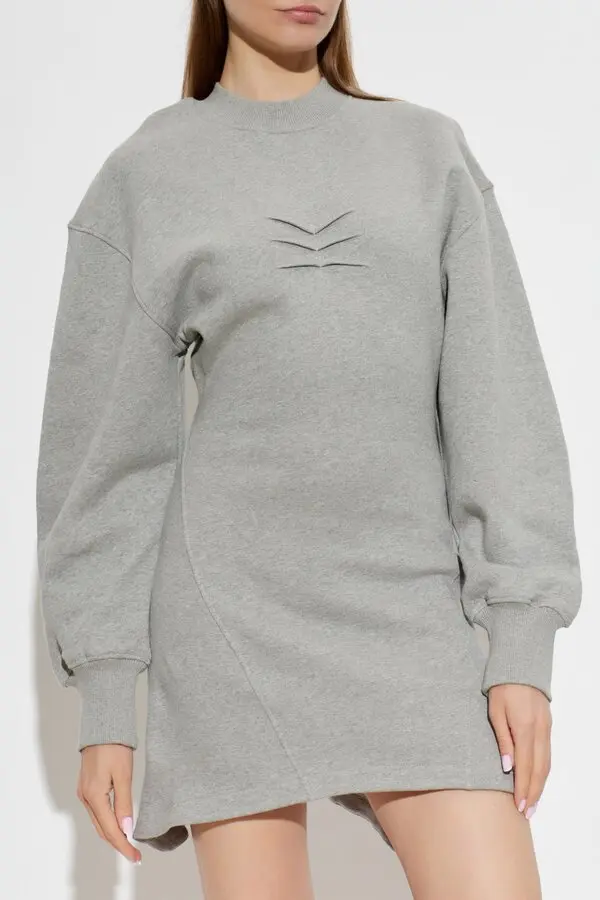 Attico Oversized Sweatshirt Dress With Darts