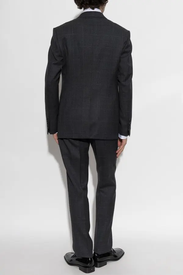 TOM FORD Wool Suit With A Check Pattern
